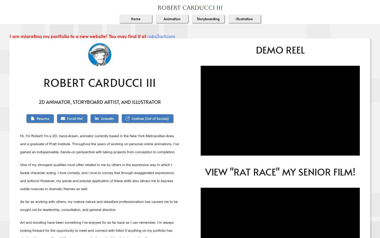 Robert Carducci III - Animation Portfolio